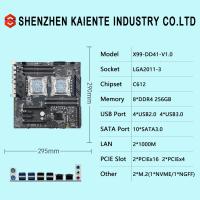 China X99 Dual CPU Motherboard LGA 2011 V3 E-ATX USB3.0 SATA3 With Dual Xeon Processor for sale