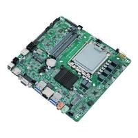 China Mini Itx Motherboard H610 2 Ddr4 Sodimm Slots M.2 SSSD 4 RS232 Lvds Gpio Port Mini Mainboard for sale