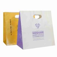 China 100% Eco Friendly FSC Craft Retail Kraft Paper Shopping Bags With Reinforced Handle for sale