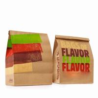 China Brown Kraft Reusable Paper Greaseproof Wax Sandwich Bags Oem for sale