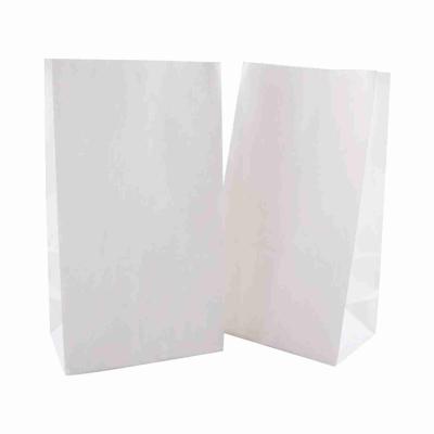 China Plain White Waxpaper Kraft Paper Bread Bags Biodegradable 250g for sale
