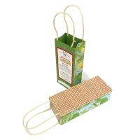 China 11x5x19 Biodegradable Small Boutique Gift Kraft Paper Shopping Bags Bulk for sale