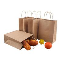 China 100% Biodegradable 10x5x13 Kraft Bags Kraft Paper Gift Bags Strong Bottom for sale