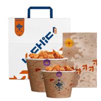 China Kuaima Fast Food Packaging Kraft Takeaway Paper Bags Distributor For Restaurant Carry for sale