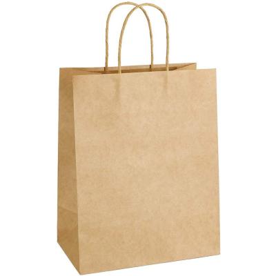 China ISO Recyclable Brown Kraft Paper Sack Bags Custom Logo for food delivery for sale