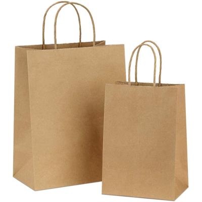 China Biodegradable Brown Fast Takeaway Paper Bags For Food Delivery for sale