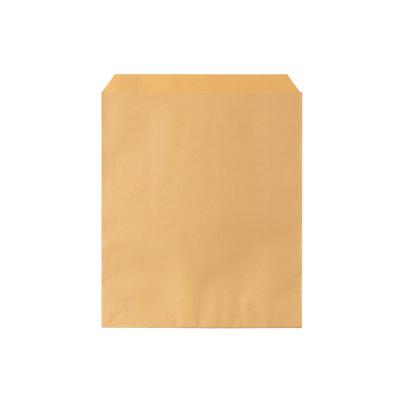 China BOPP Sealable Greaseproof Flat Brown Kraft Paper Food Bags Pouch For Bakery Butter for sale