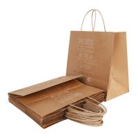 China Kraft Food Takeaway Paper Bags A5 For Lunch 10000pcs for sale