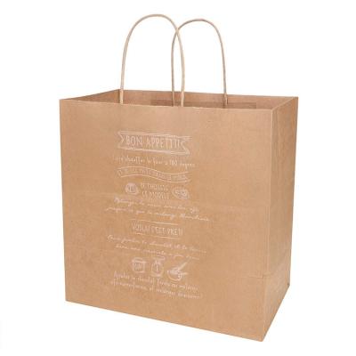 China ODM kraft Delivery Paper Bags 10x5x13 for Snack Bread Coffee Tea for sale