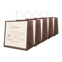 China OEM Bakery Cafe TakeOut Jumbo Paper Bags For Food Packaging for sale