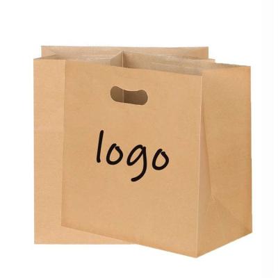 China Eco Friendly Die Cut Bread Paper Bag With Your Own Logo for sale