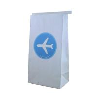 China 75gsm Throw Up Air Sickness Bag Disposable Paper Vomit Bags Bulk for sale