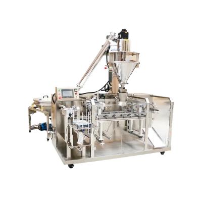 China Horizontal Vertical Zipper Filling Mini Coffee Bag Powder Packaging Machine for sale