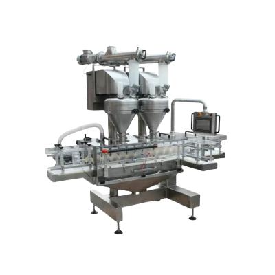 China Double Head Screw Spices Coffee Vial Powder Filling Machine 500BPH 2000BPH for sale
