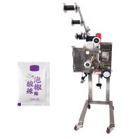 China Vegetable Pack Insertion Machine Desiccant Inserter 220 Bags/Min for sale