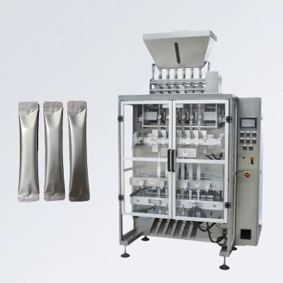 China Automatic Multi Lane Packing Machine with 30-50bag/min/lane Speed 0.65mpa Air Consumption and 2.0KW Power for Food and Chemical Packaging for sale