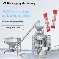 China Fully Automatic Multi Lane Packing Machine with PLC Control for High-Speed 30-50bag/min Granule Packaging for sale