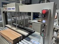 China 1250 Type Offline Carton Box Strapping Machine Bundle Corrugated Sheet 600W 55pcs/min for sale