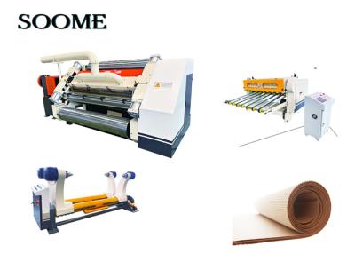 China SOOME 1600-2500mm 2-7 Layers Corrugated Cardboard Production Line Steam or Electric Heating for sale