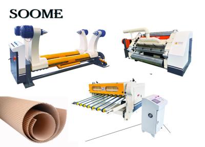 China SOOME 1600-2500mm Corrugated Cardboard Production Line 40-180m/min for sale