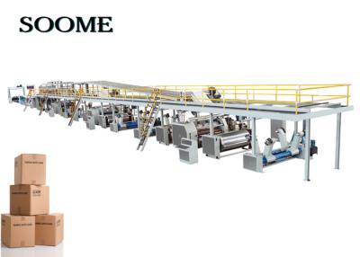 China 3-7 Layers 1600-2500mm Corrugated Cardboard Production Line Automatic Corrugation Machine for sale