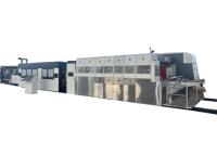 China Corrugated Flexo Slotter Die Cutter Folder Gluer Strapper Inline 1200x2400mm 300pcs/min for sale