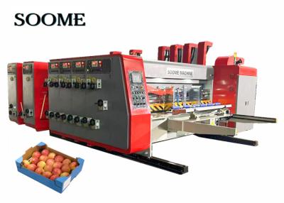 China SOOME SMYS 1200x2400mm Flexo Printer Slotter Die Cutter for Corrugated Box Making 100-300pcs/min for sale