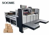 China SOOME SMZX Folder Gluer Machine 2800x1200mm Corrugated Box Gluing Folding Equipment for sale