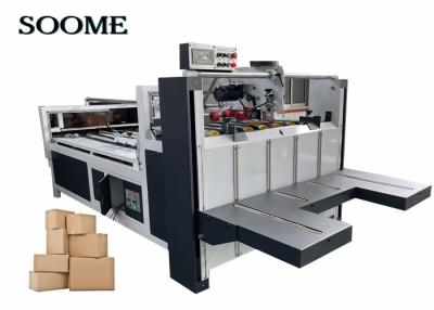 China SOOME SMZX Folder Gluer Machine 2800x1200mm Corrugated Box Gluing Folding Equipment for sale