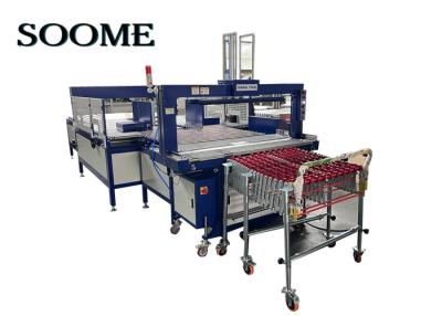 China SOOME PP-1250 Inline Box Strapping Machine 1250mm for Corrugated Box Packaging for sale