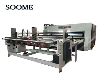 China 2-12mm Corrugated Board Chain Feeder Flexo Printer Slotter Die Cutter 1200x2400mm for sale