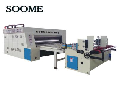 China Flexo Printer Slotter Die Cutter 1200x2400mm 40-60pcs/min Chain Feeder for Corrugated Box Making for sale