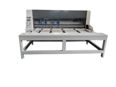 China Chain Feeder Slotting Creasing Machine for Corrugated Cardboard 40-60pcs/min 2800mm for sale