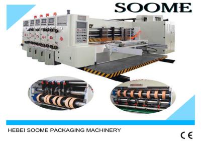 China High Efficiency Flexo Printer Slotter , 220V 380V Corrugated Box Printing Machine for sale