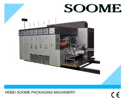 China High Precision Flexo Printing Die Cutting Machine PLC Controlled 400mm Printing Roller for sale