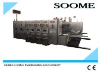 China Servo Type Corrugated Carton Flexo Printing Machine Die Cutting Packing for sale