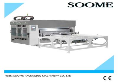China Semi Auto Flexo Die Cutter Water Based Printing Slotting Machine 2400mm for sale