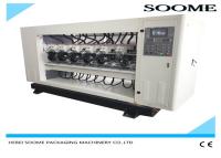 China PLC Controlled Slitter Scorer Machine For Cutting Corrugated Box Up Down Lift Type for sale