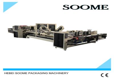 China Electromagnetic Clutch Folder Gluer Machine 2800mm with Counting Stacking Part 220V for sale