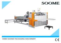 China Semi Automatic Box Folder Gluer Machine 2600mm Manual Operation Corrugated Carton Folding Gluing for sale