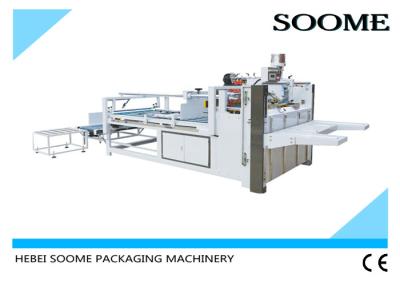 China Semi Automatic Corrugated Box Making Machine Folder Gluer Stitcher 2600mm for sale