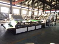 China Semi Automatic Flute Laminating Machine 1300mm High Speed Carton Box Making Machine 80pcs/min for sale