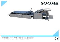 China Printed Top Paper Flute Laminating Machine , Semi Automatic Laminator For Carton Box for sale