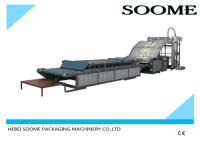 China Touch Screen Auto Flute Laminator 1300mm Corrugated Cardboard Box Lamination Machine for sale