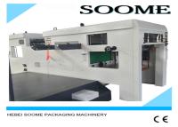 China PLC Automatic Die Cutting Creasing Machine 1060x750mm 300T Pressure Schneider Components for sale
