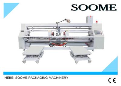 China Semi Automatic Double Head Stitching Machine Fast Lock Paper Stitcher 20-120mm for sale