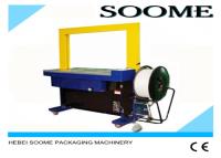 China Semi-Automatic Touch Screen Carton Strapping Machine Pallet Strapping Equipment 1.5KW for sale