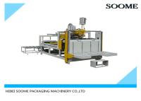 China Electric Semi Automatic Carton Folding Gluing Machine 2800mm Max Size 4kw Motor for sale