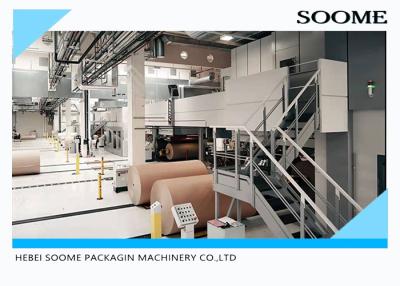 China Corrugated Cardboard Production Line 2200mm Working Width 180m/min Cutting Speed for sale