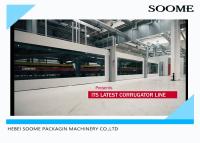 China Corrugated Cardboard Production Line 2200mm Working Width 180m/min Cutting Speed for sale